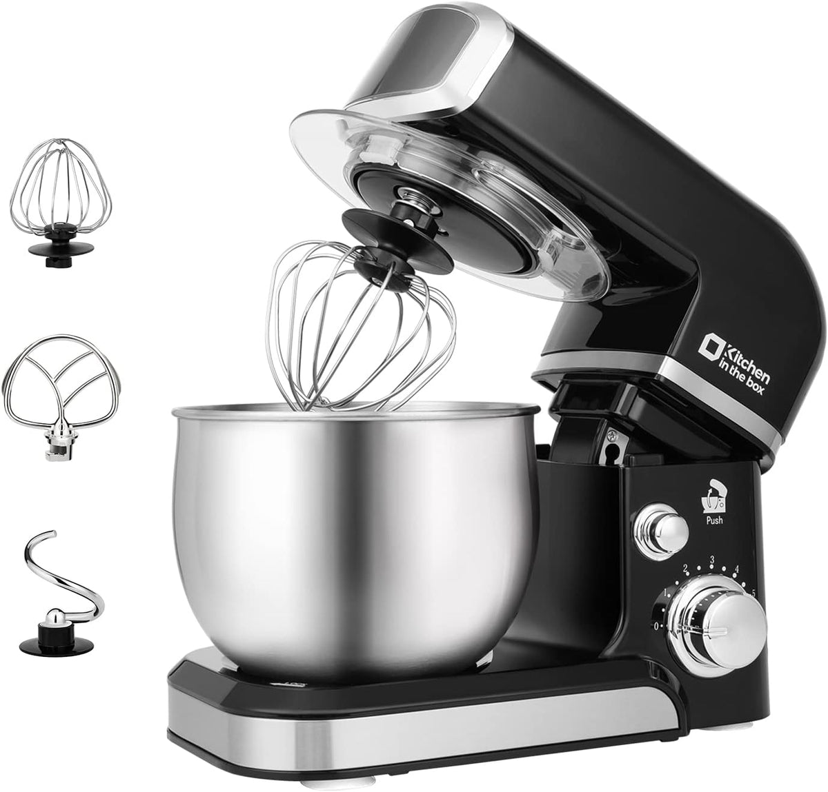 3-in-1 Stand Up Mixer | 300W, Tilt-Head, Stainless Bowl, Multiple Colors