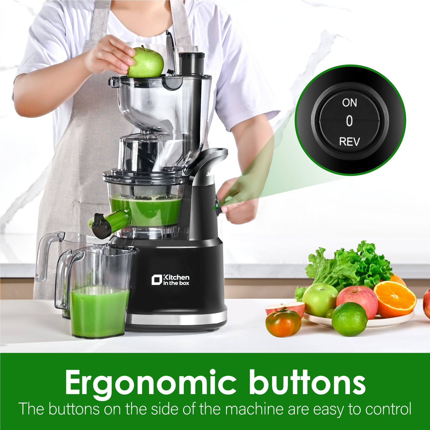 Best Cold Press Juicer 83mm Chute | BPA-Free, Easy Clean & High Yield ...